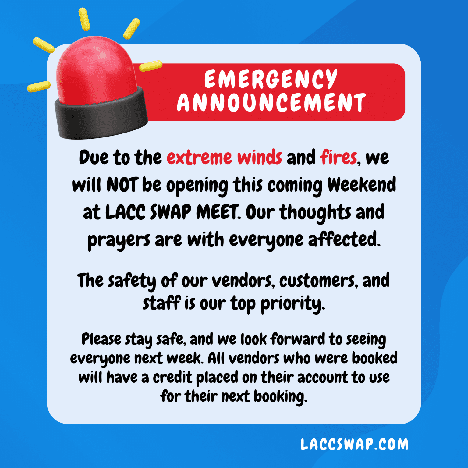 Lacc Swap Meet – Serving Los Angeles for more than 20 Years!